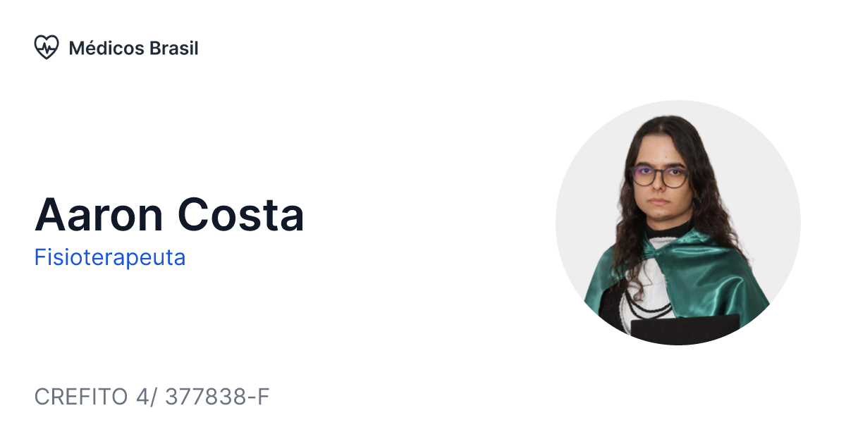 Aaron Costa - Fisioterapeuta | Médicos Brasil