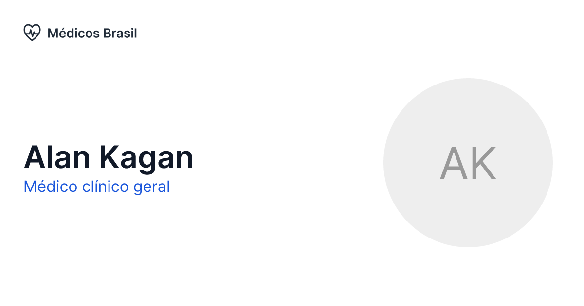 Alan Kagan - Médico clínico geral | Médicos Brasil