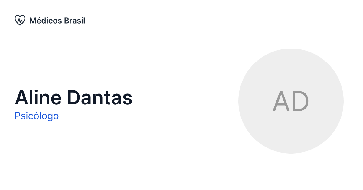 Aline Dantas - Psicólogo | Médicos Brasil