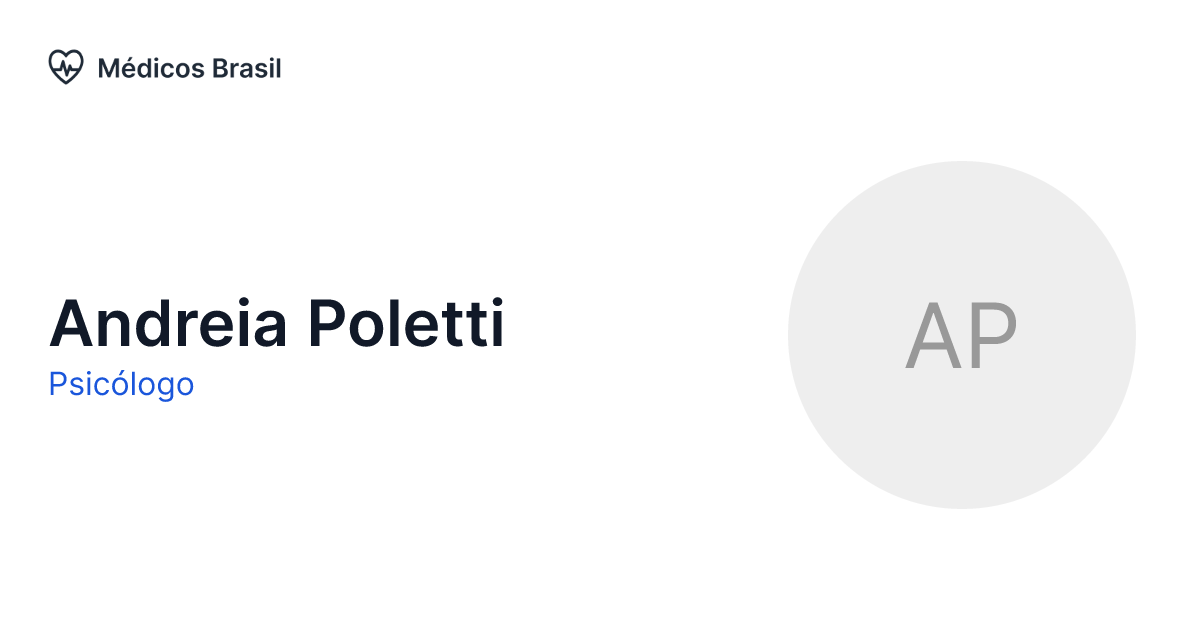 Andreia Poletti - Psicólogo | Médicos Brasil
