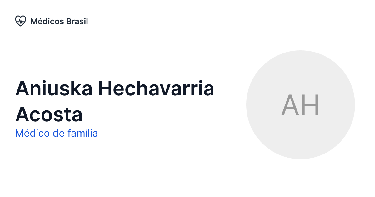 Aniuska Hechavarria Acosta - Médico de família | Médicos Brasil