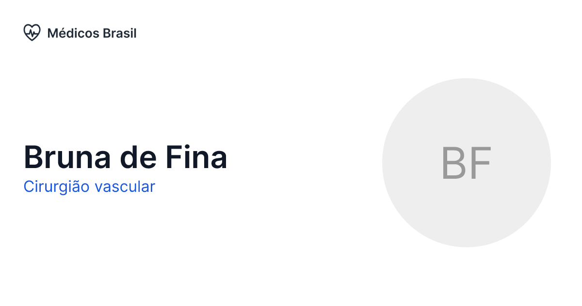Bruna de Fina - Cirurgião vascular | Médicos Brasil