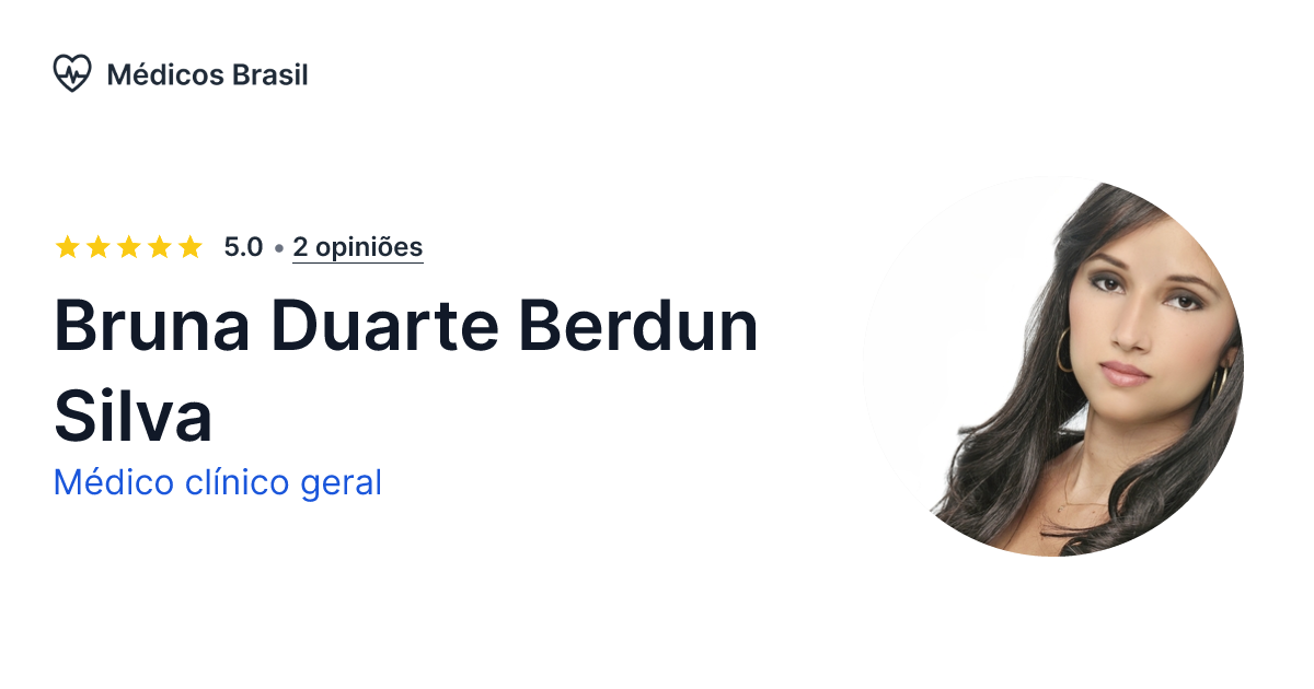 Bruna Duarte Berdun Silva - Médico clínico geral | Médicos Brasil