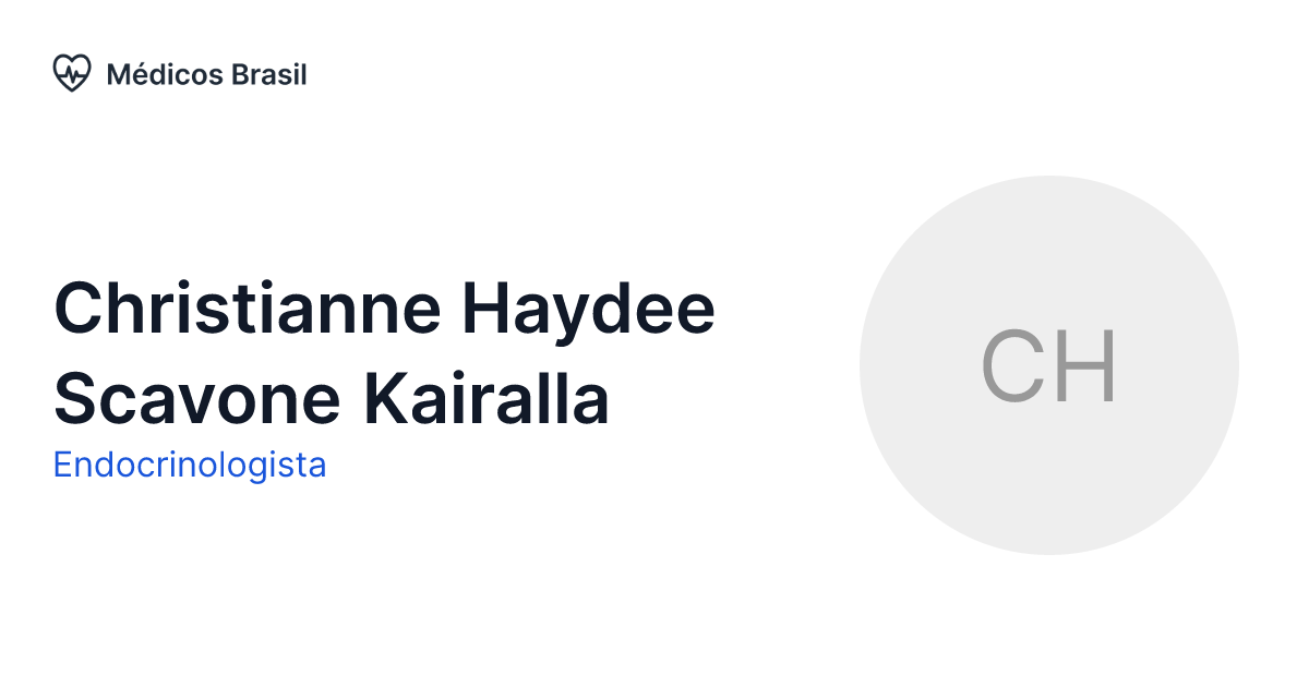 Christianne Haydee Scavone Kairalla - Endocrinologista | Médicos Brasil