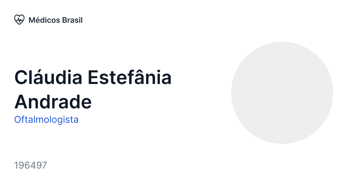 Cláudia Estefânia Andrade - Oftalmologista | Médicos Brasil
