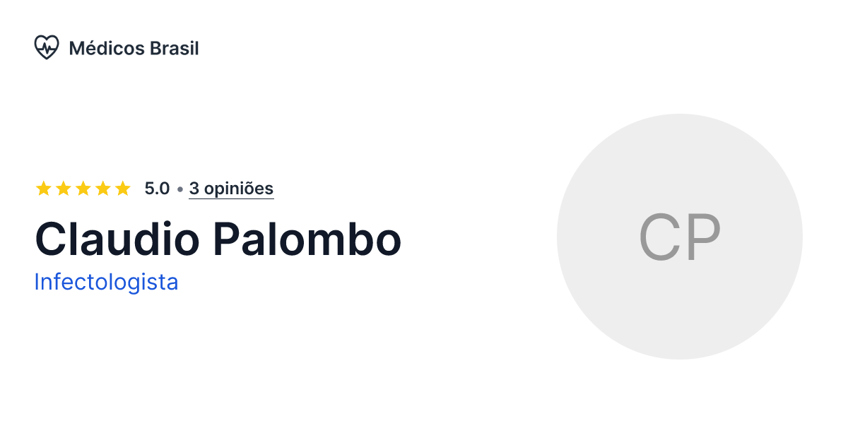Claudio Palombo - Infectologista | Médicos Brasil