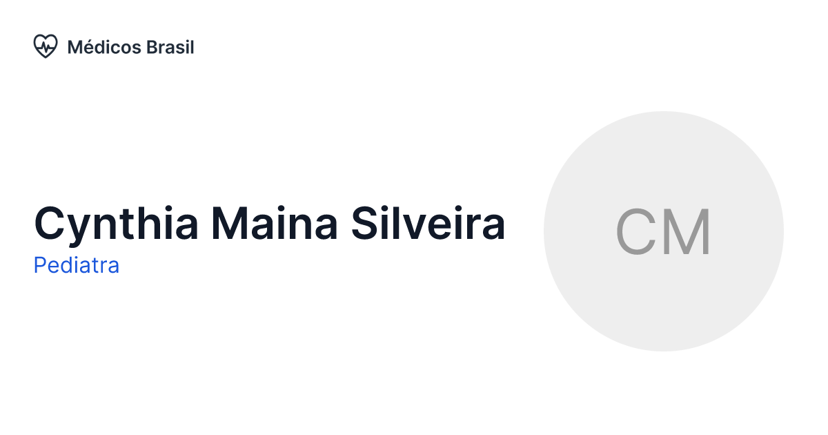 Cynthia Maina Silveira - Pediatra | Médicos Brasil