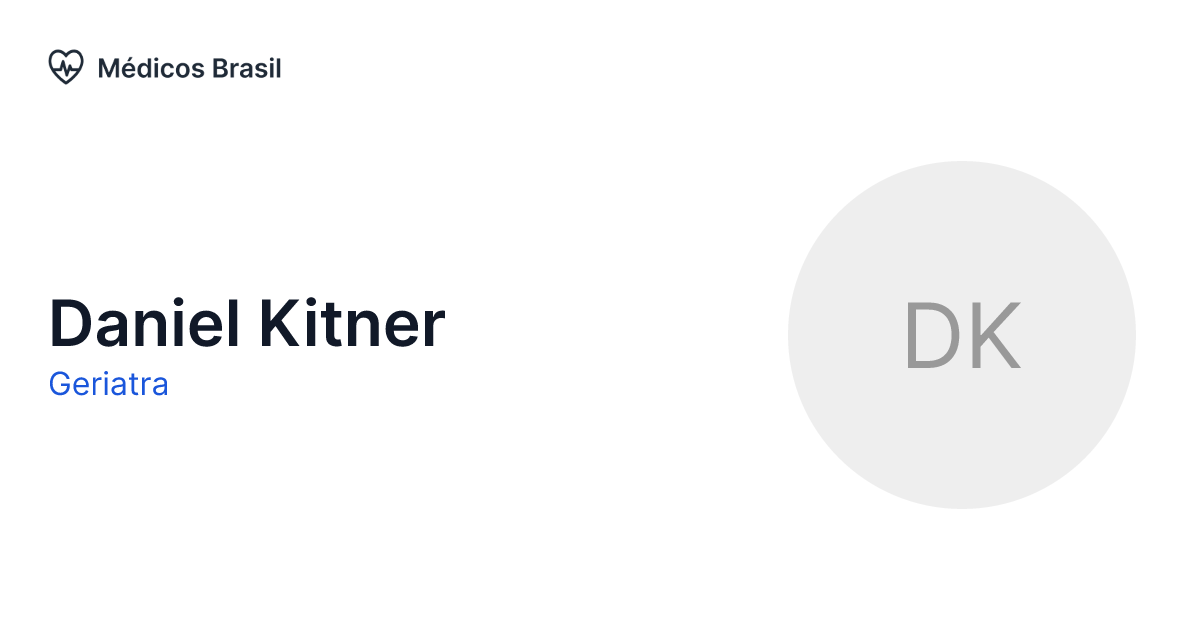 Daniel Kitner - Geriatra | Médicos Brasil