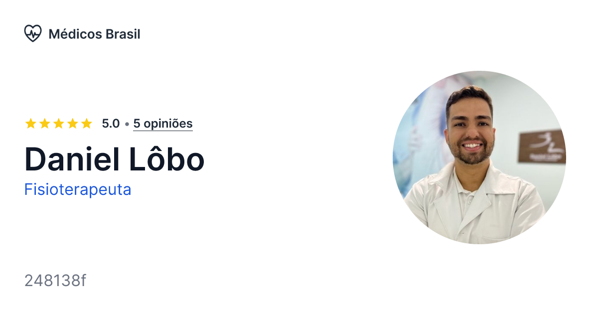 Daniel Lôbo - Fisioterapeuta | Médicos Brasil