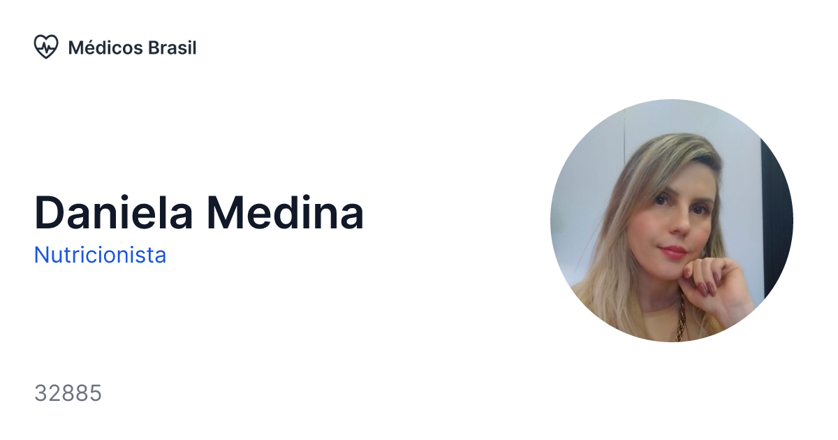 Daniela Medina - Nutricionista | Médicos Brasil
