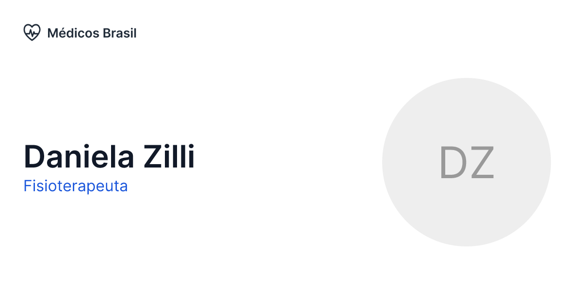 Daniela Zilli - Fisioterapeuta | Médicos Brasil