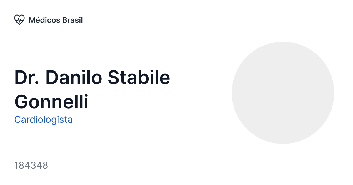 Dr. Danilo Stabile Gonnelli - Cardiologista | Médicos Brasil