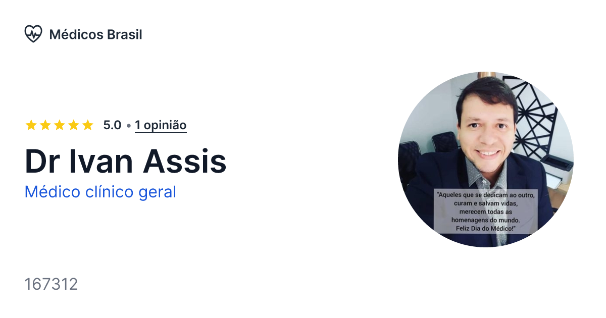 Dr Ivan Assis - Médico clínico geral | Médicos Brasil