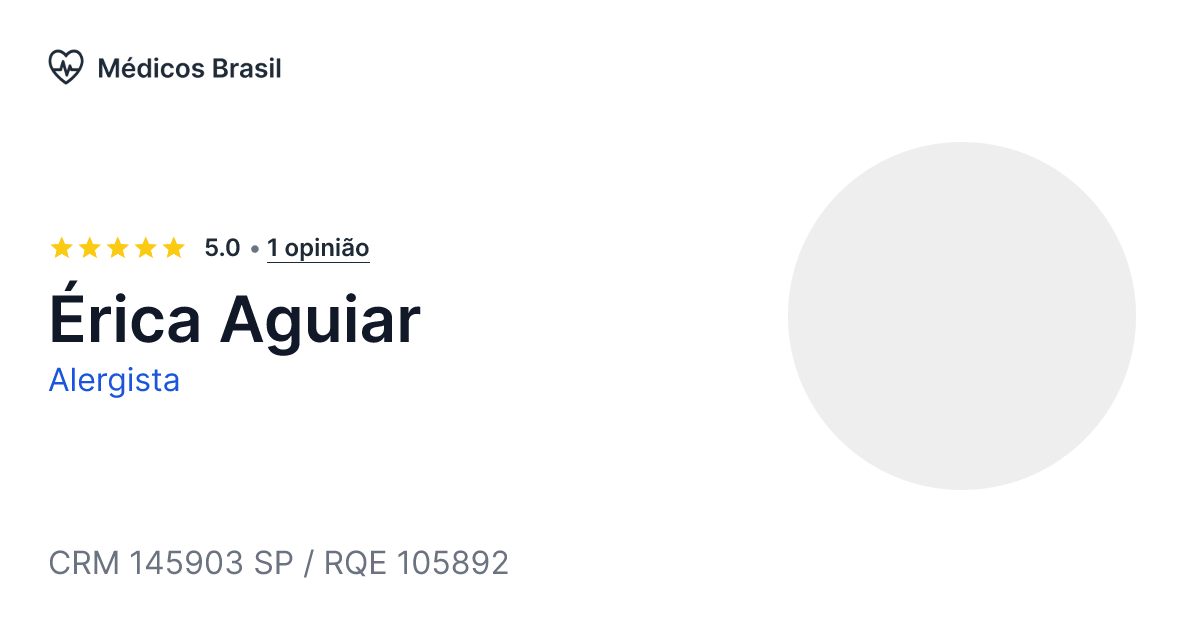 Érica Aguiar - Alergista | Médicos Brasil