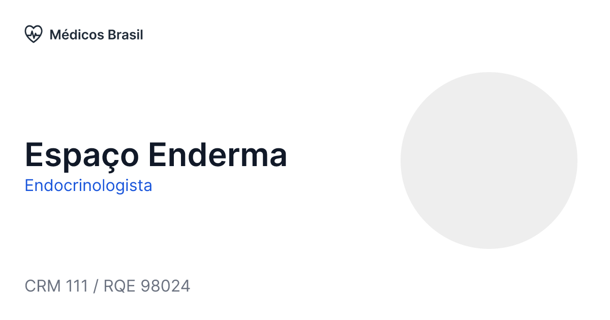 Espaço Enderma - Endocrinologista | Médicos Brasil