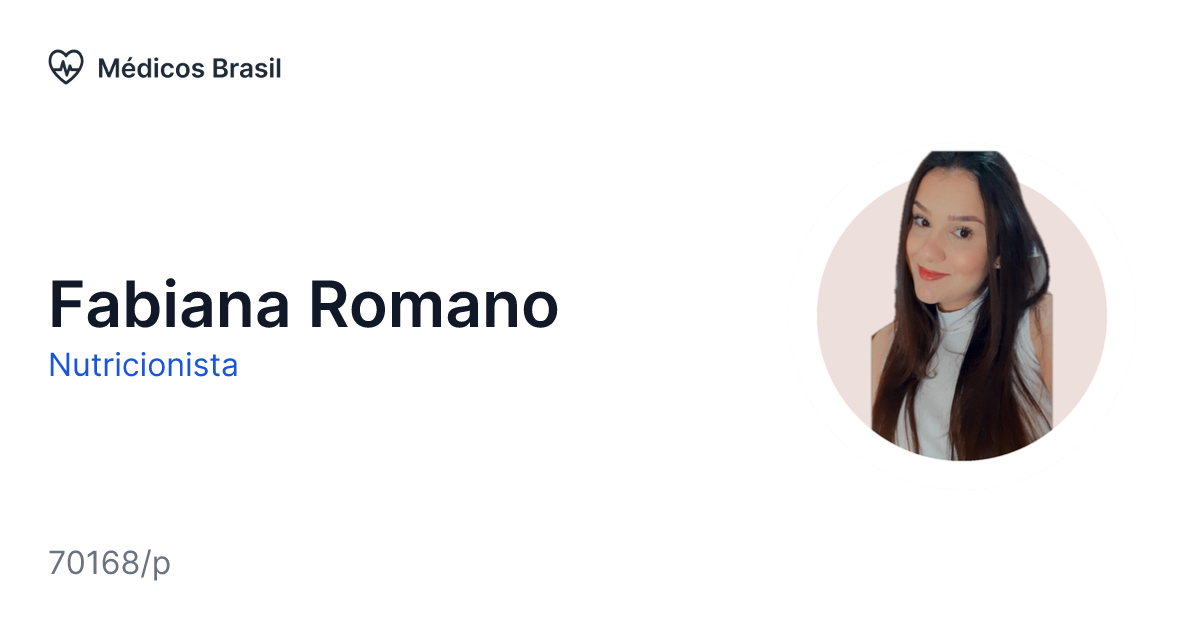 Fabiana Romano - Nutricionista | Médicos Brasil