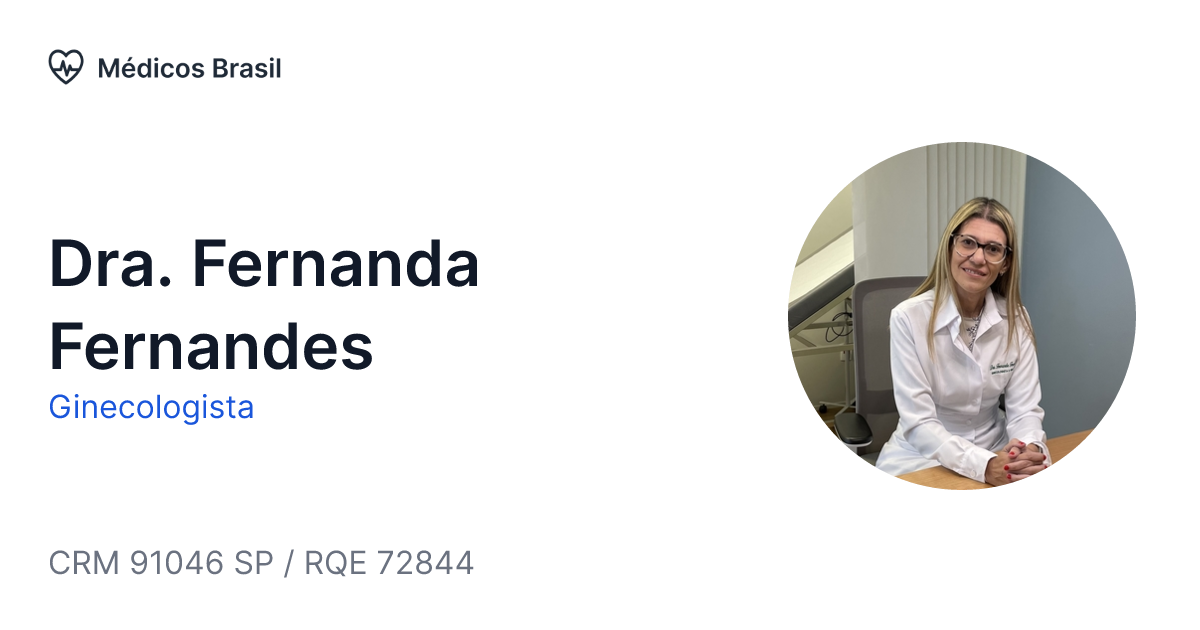 Dra. Fernanda Fernandes - Ginecologista | Médicos Brasil