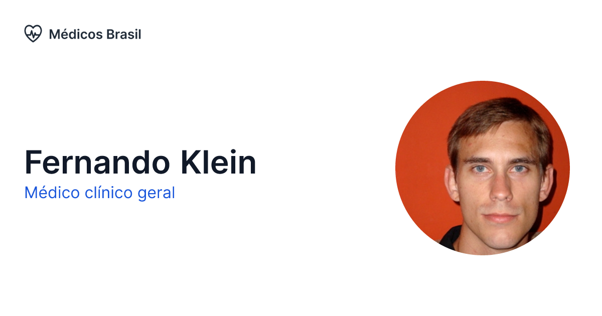 Fernando Klein - Médico clínico geral | Médicos Brasil