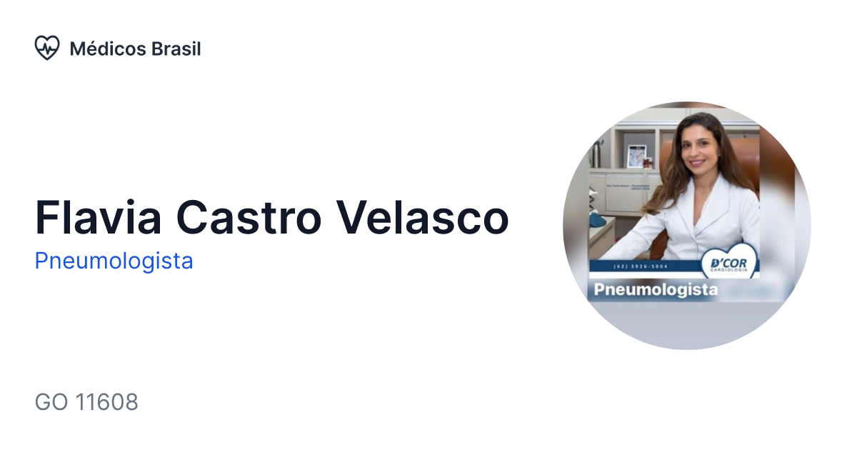 Flavia Castro Velasco - Pneumologista | Médicos Brasil