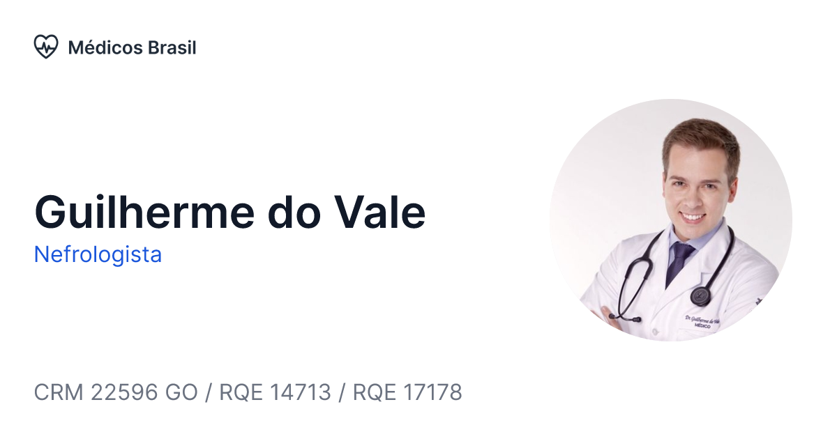Guilherme do Vale - Nefrologista | Médicos Brasil