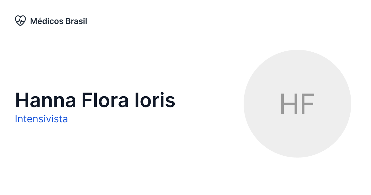 Hanna Flora Ioris - Intensivista | Médicos Brasil