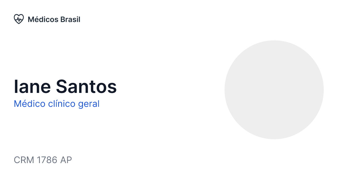 Iane Santos - Médico clínico geral | Médicos Brasil