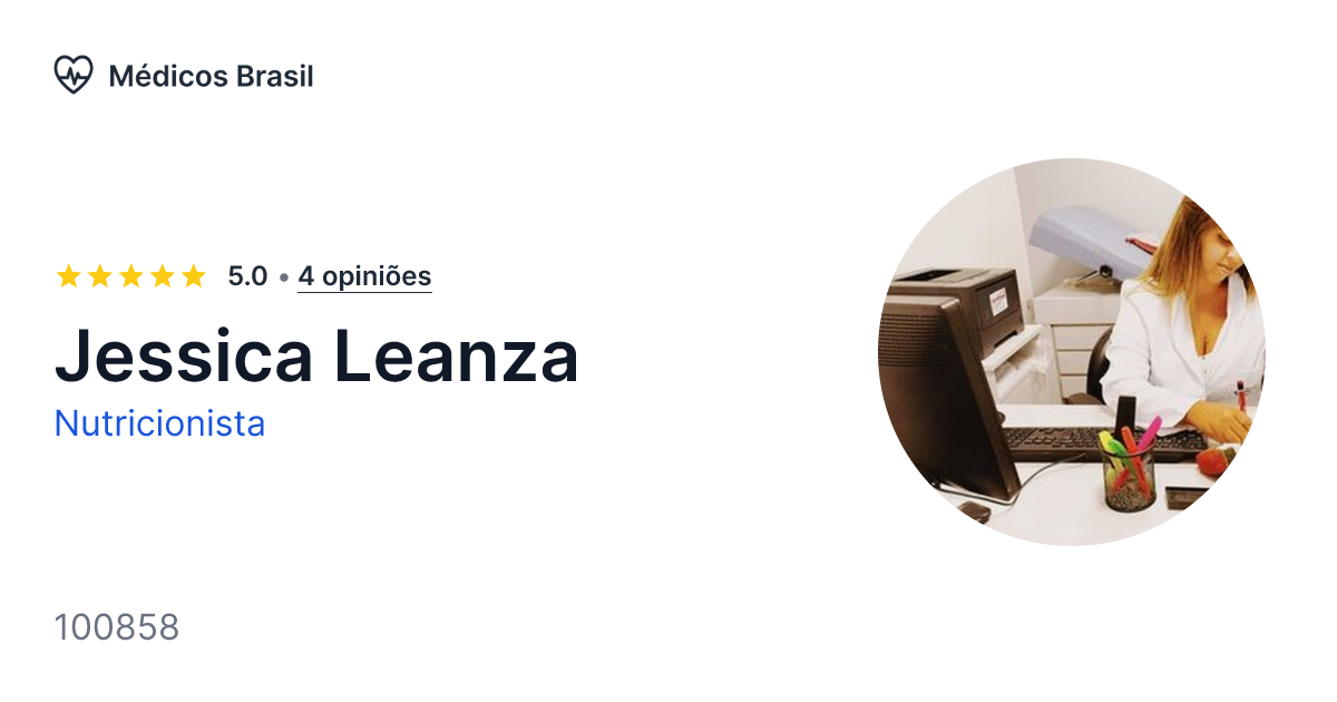 Jessica Leanza - Nutricionista | Médicos Brasil