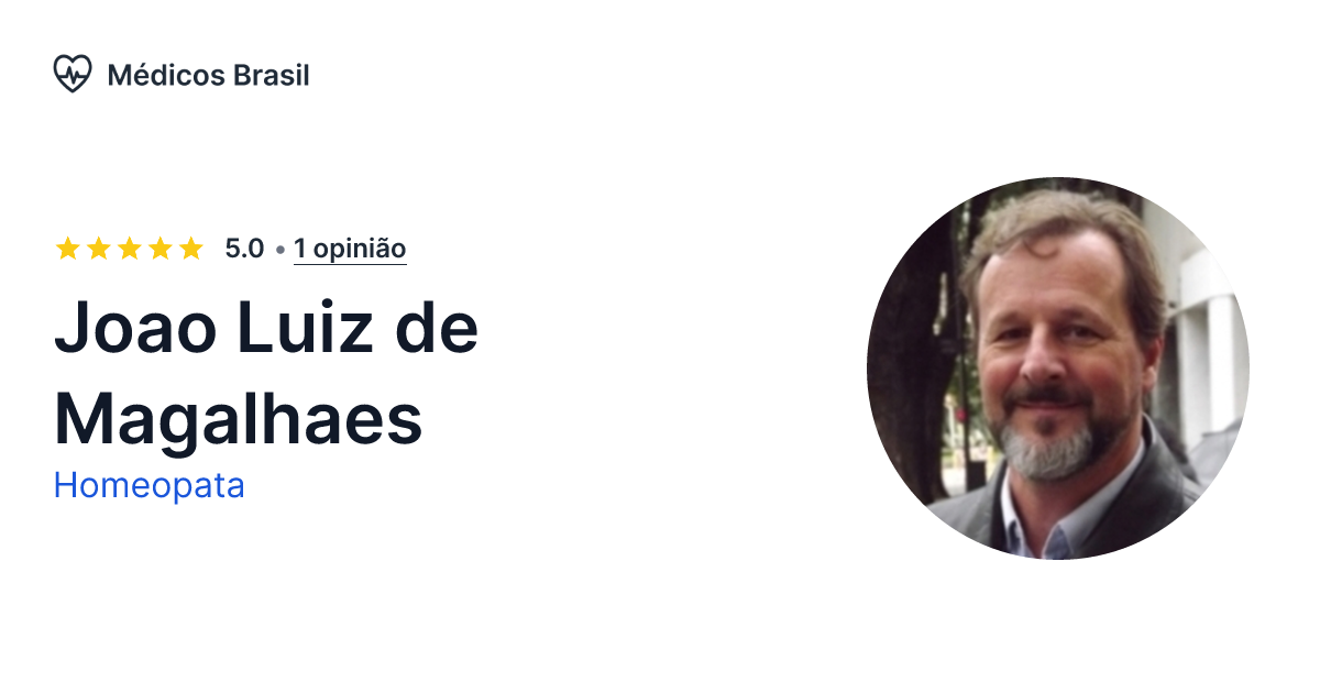 Joao Luiz de Magalhaes - Homeopata | Médicos Brasil