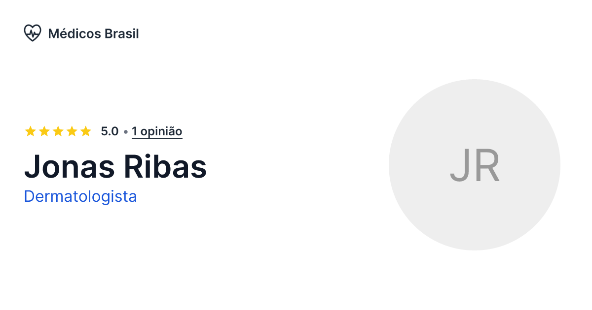 Jonas Ribas - Dermatologista | Médicos Brasil