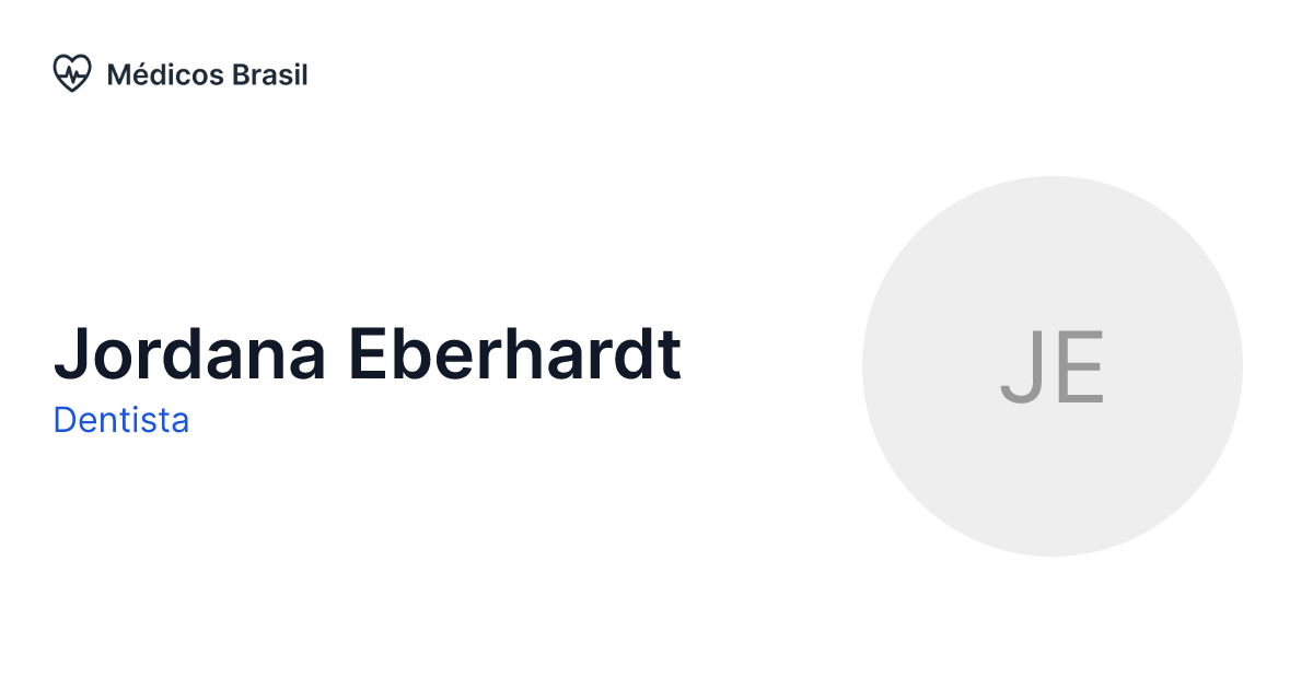 Jordana Eberhardt - Dentista | Médicos Brasil