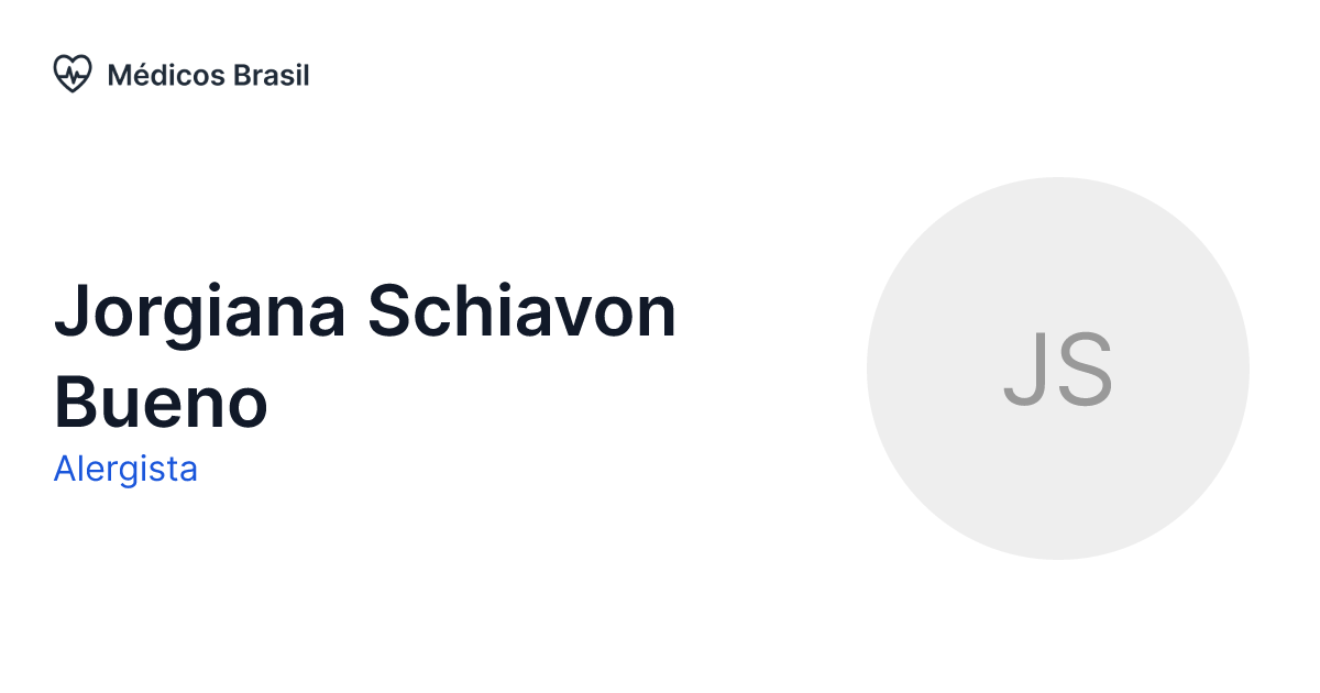 Jorgiana Schiavon Bueno - Alergista | Médicos Brasil