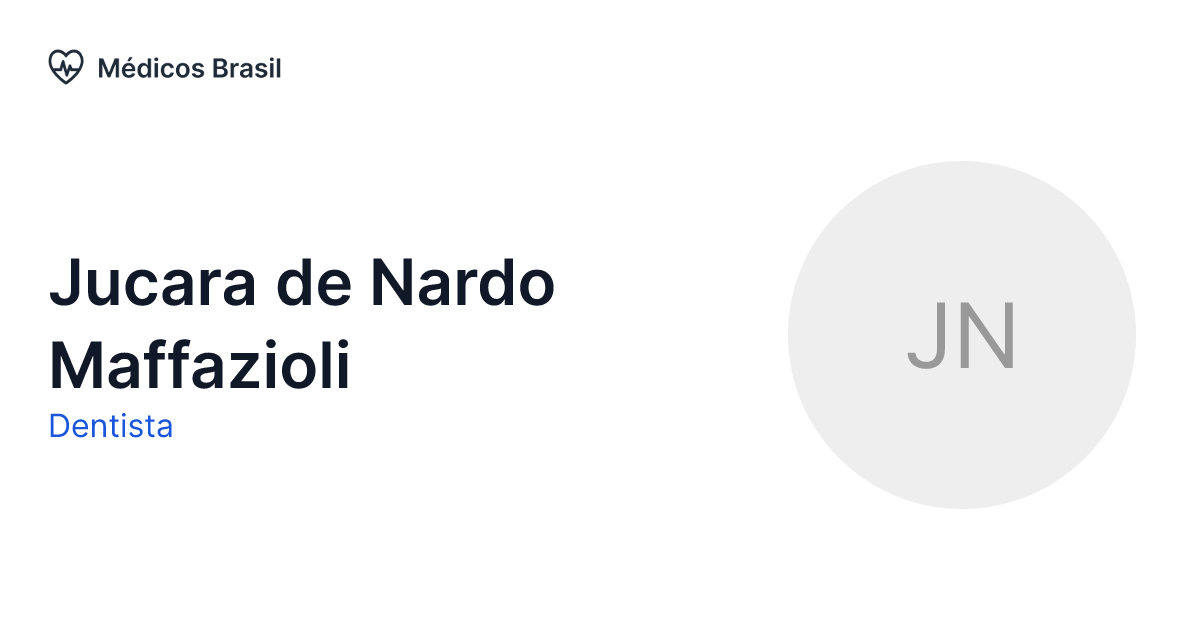 Jucara de Nardo Maffazioli - Dentista | Médicos Brasil