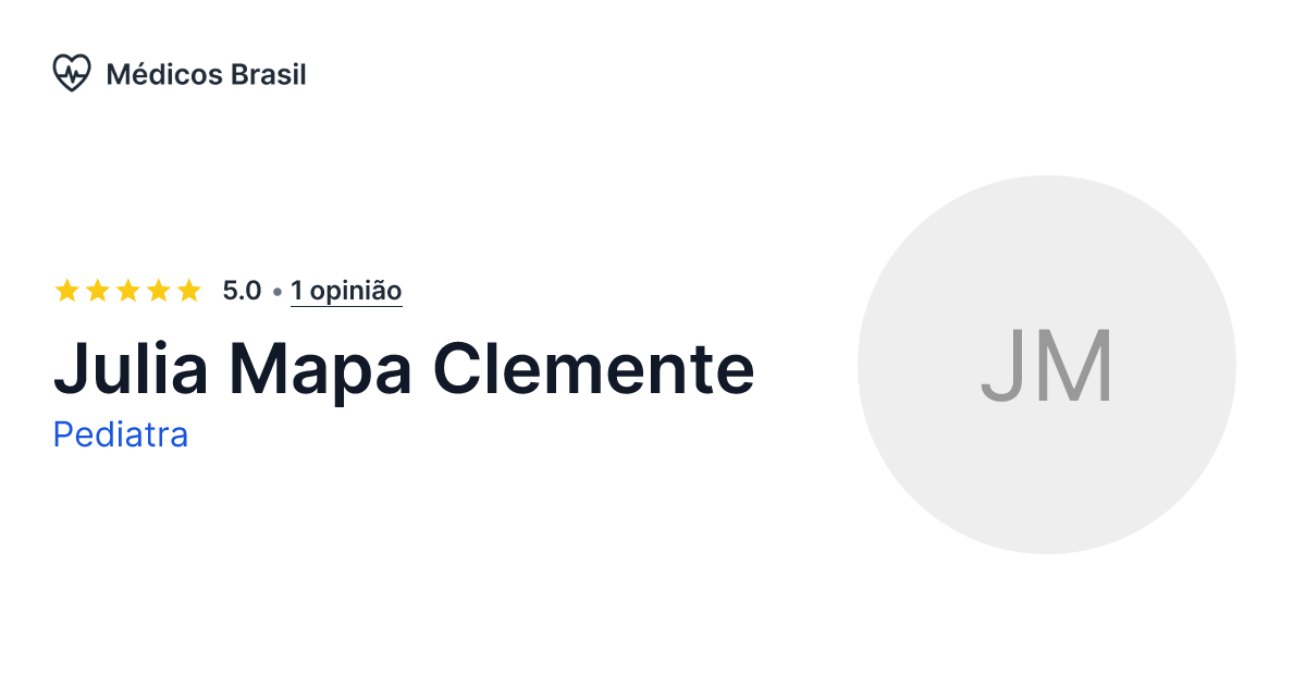 Julia Mapa Clemente - Pediatra | Médicos Brasil