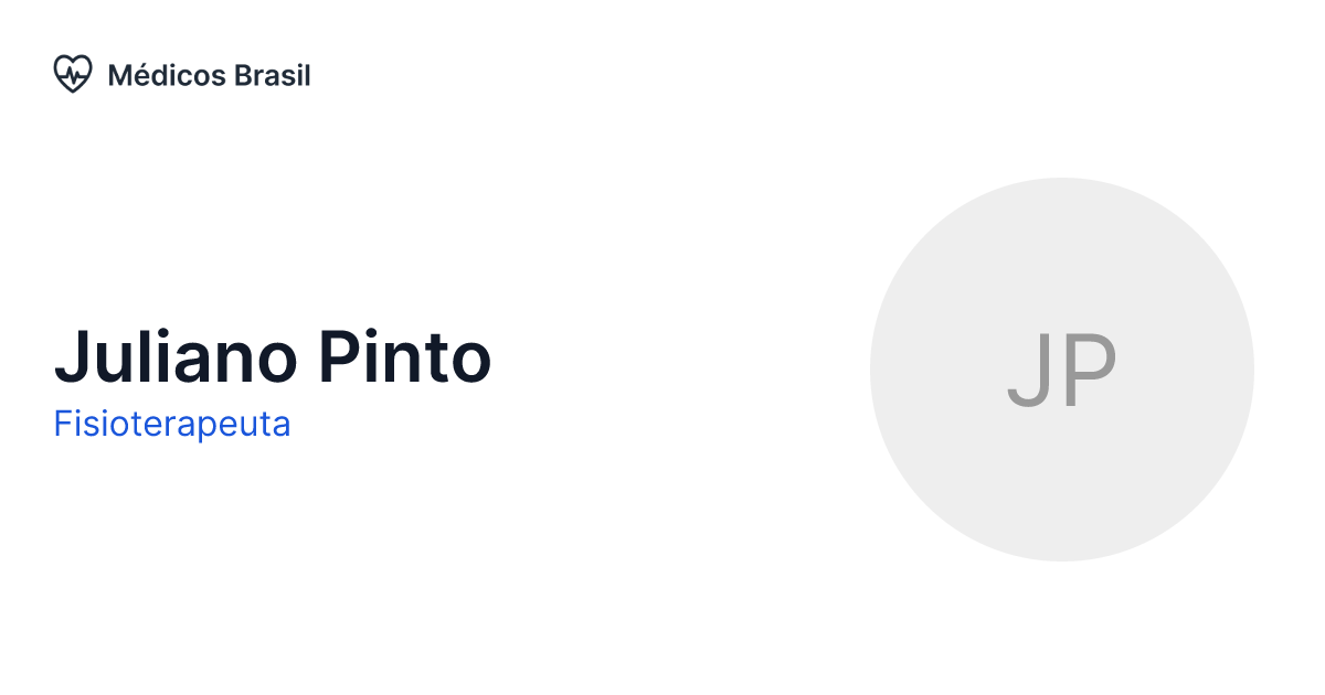Juliano Pinto - Fisioterapeuta | Médicos Brasil