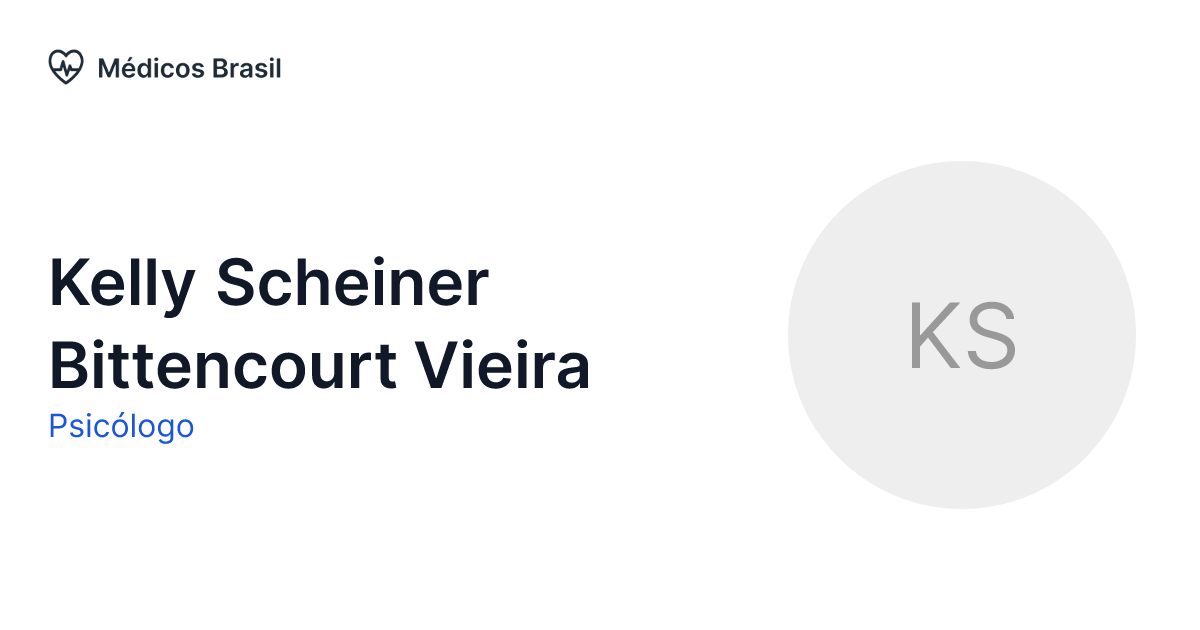 Kelly Scheiner Bittencourt Vieira - Psicólogo | Médicos Brasil