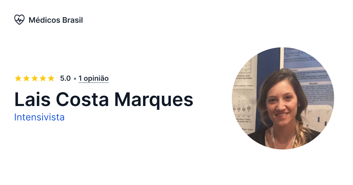 Lais Costa Marques - Intensivista | Médicos Brasil