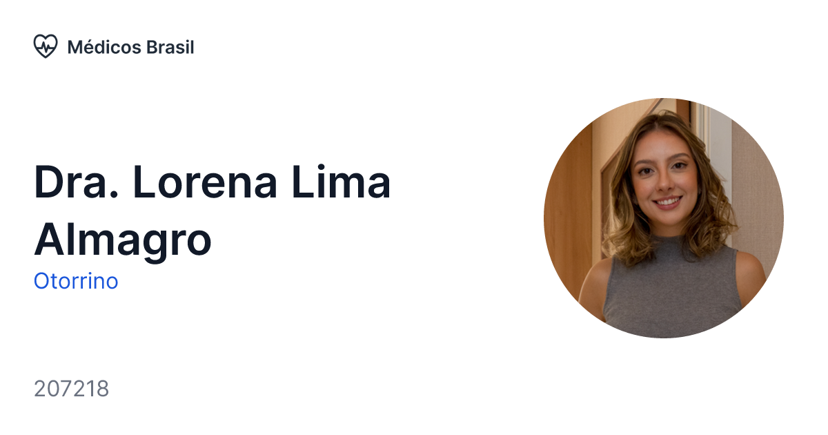Dra. Lorena Lima Almagro - Otorrino | Médicos Brasil