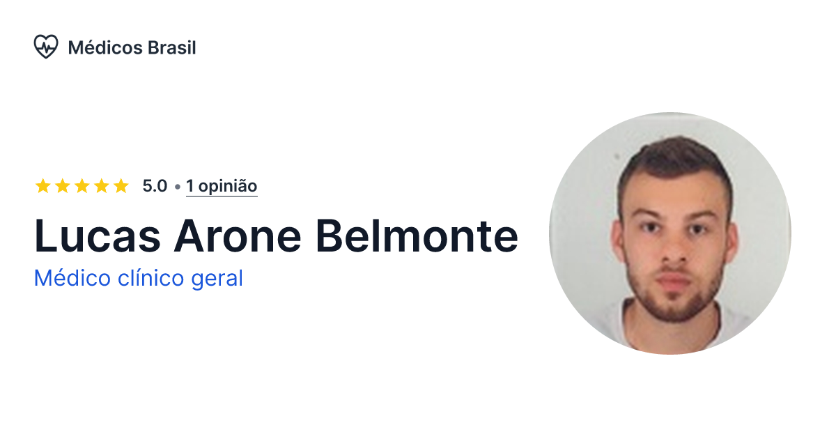 Lucas Arone Belmonte - Médico clínico geral | Médicos Brasil