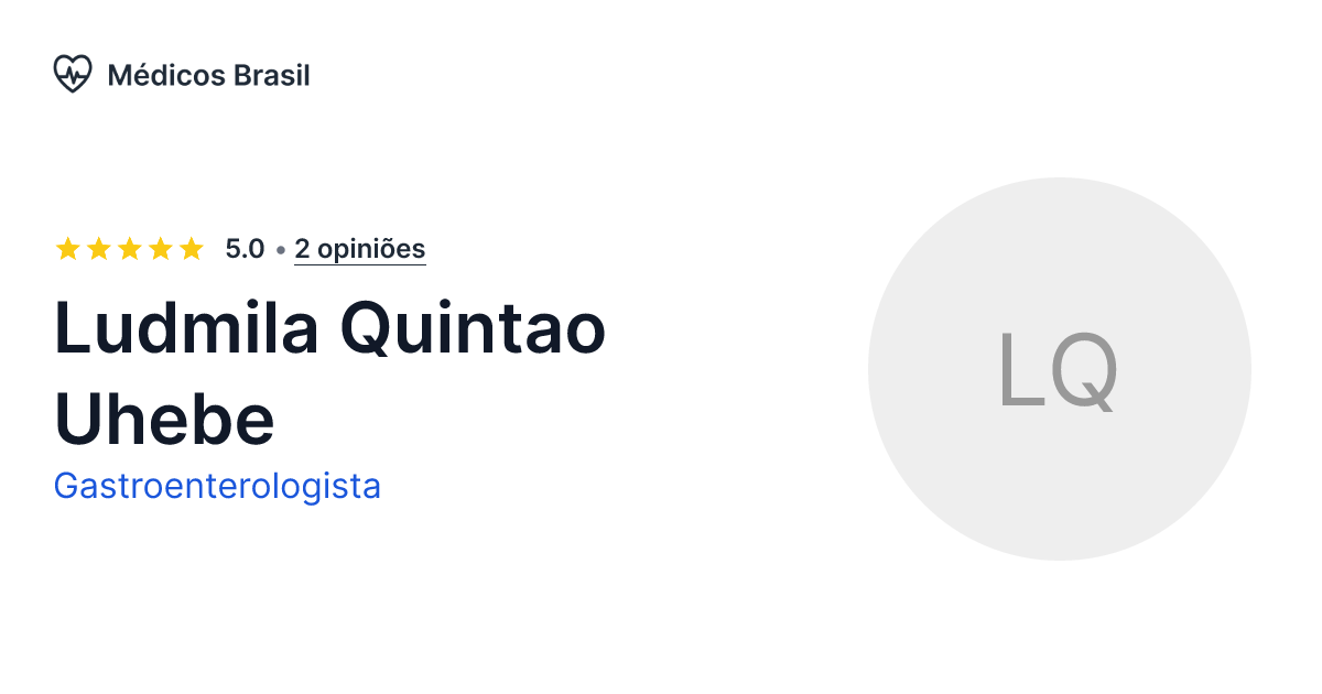 Ludmila Quintao Uhebe - Gastroenterologista | Médicos Brasil