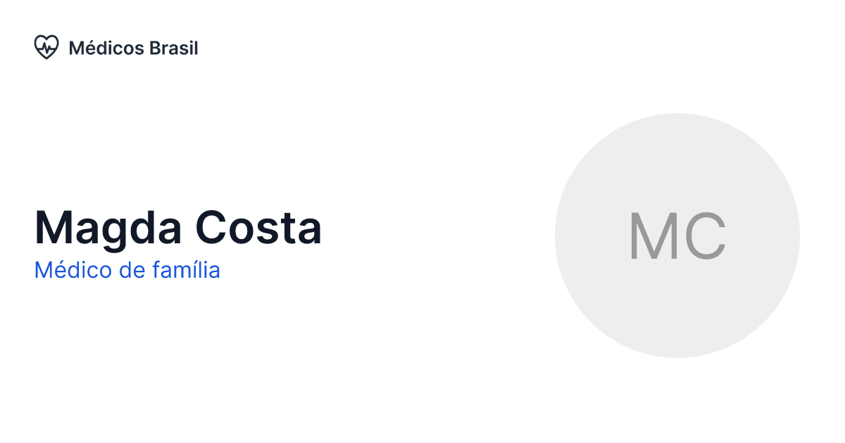Magda Costa - Médico de família | Médicos Brasil