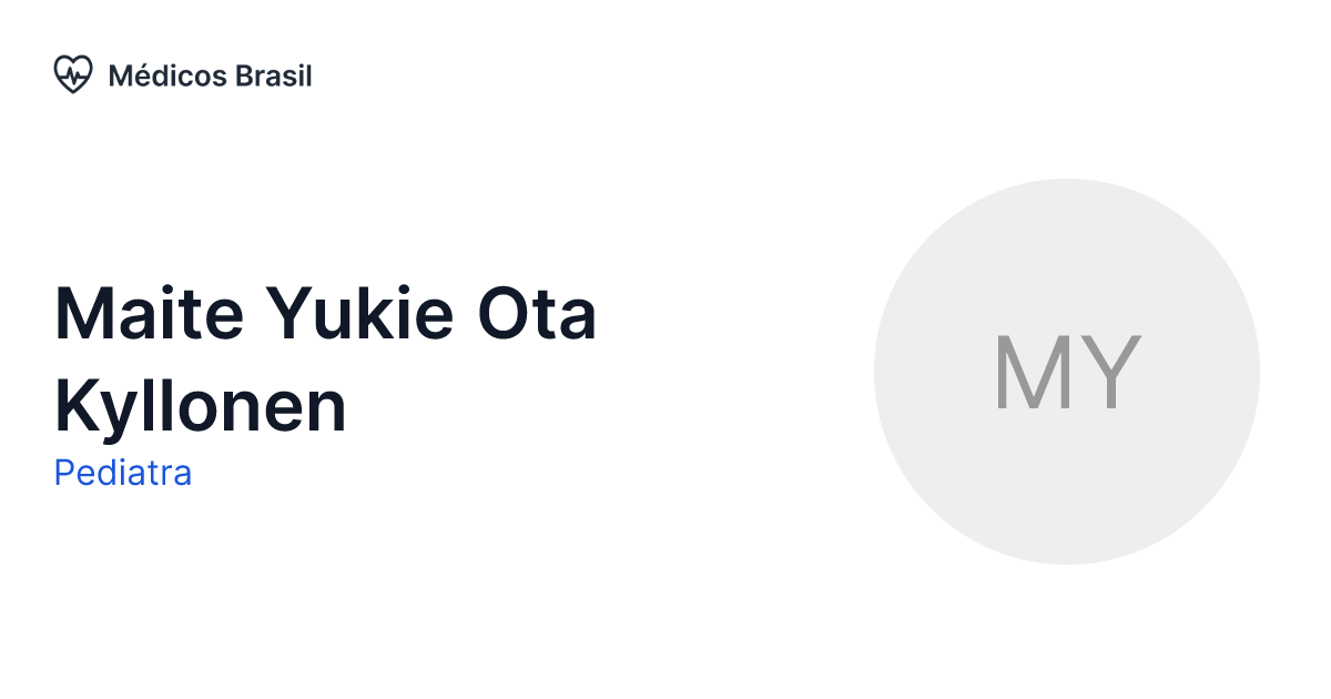 Maite Yukie Ota Kyllonen - Pediatra | Médicos Brasil