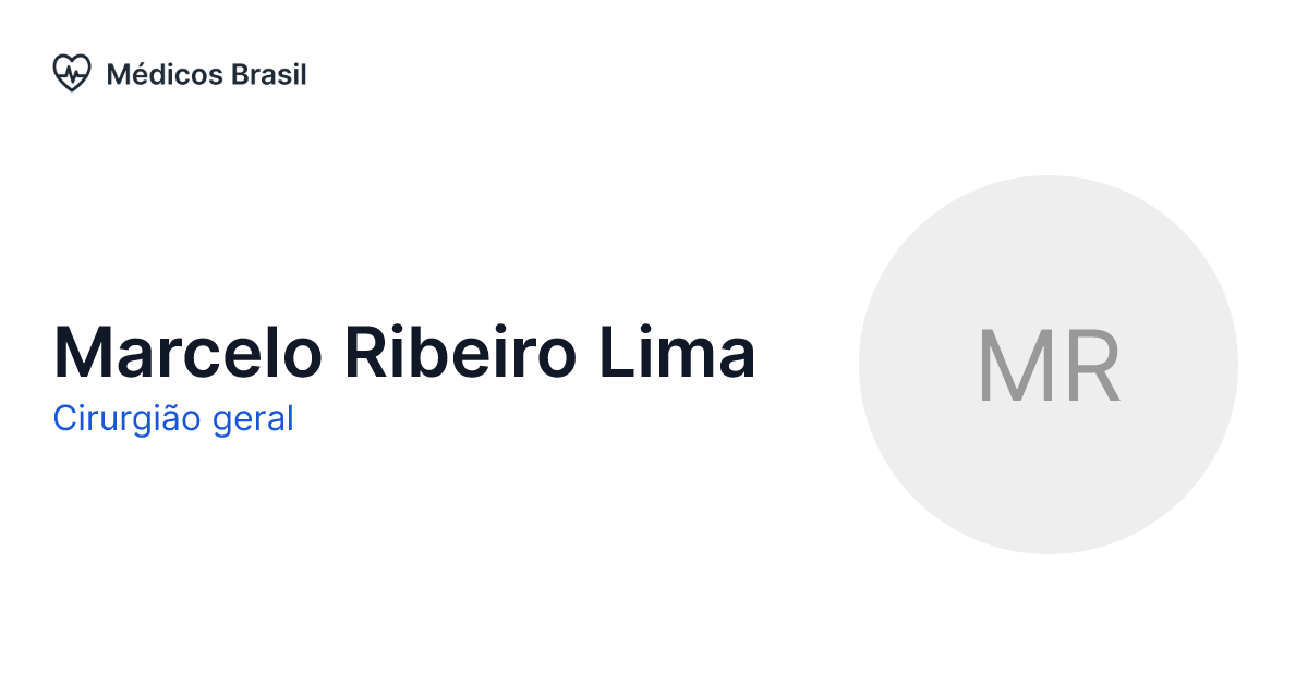 Marcelo Ribeiro Lima - Cirurgião geral | Médicos Brasil