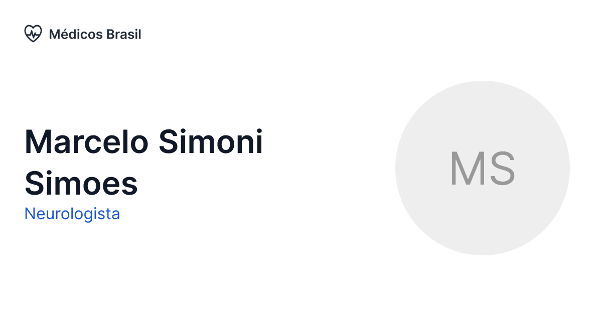 Marcelo Simoni Simoes - Neurologista | Médicos Brasil