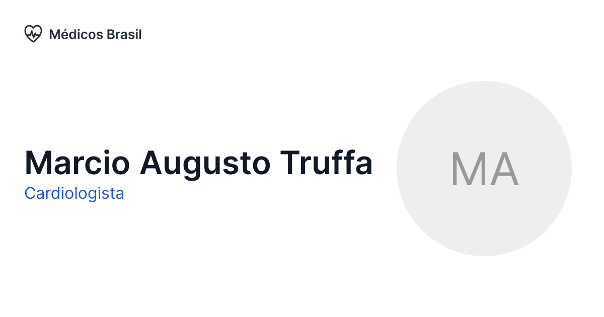 Marcio Augusto Truffa - Cardiologista | Médicos Brasil