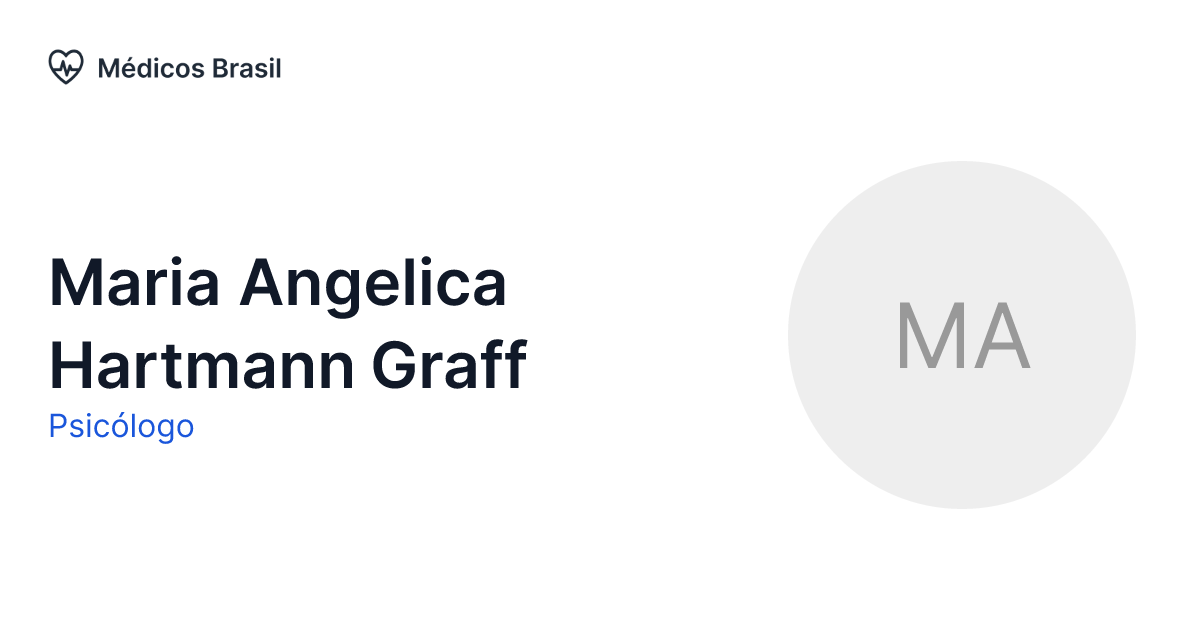 Maria Angelica Hartmann Graff - Psicólogo | Médicos Brasil