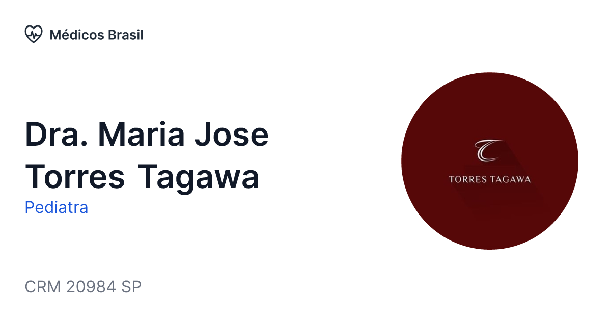 Dra. Maria Jose Torres Tagawa - Pediatra | Médicos Brasil