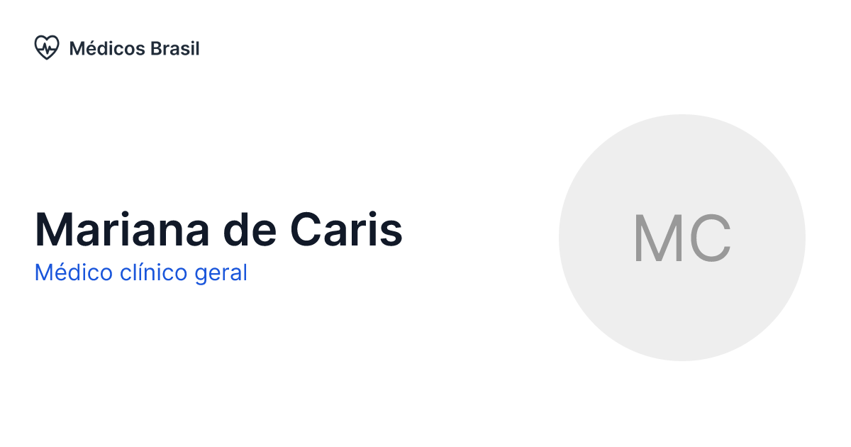Mariana de Caris - Médico clínico geral | Médicos Brasil