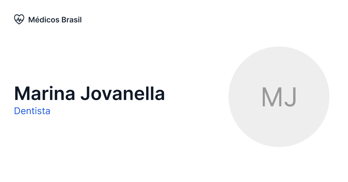 Marina Jovanella - Dentista | Médicos Brasil