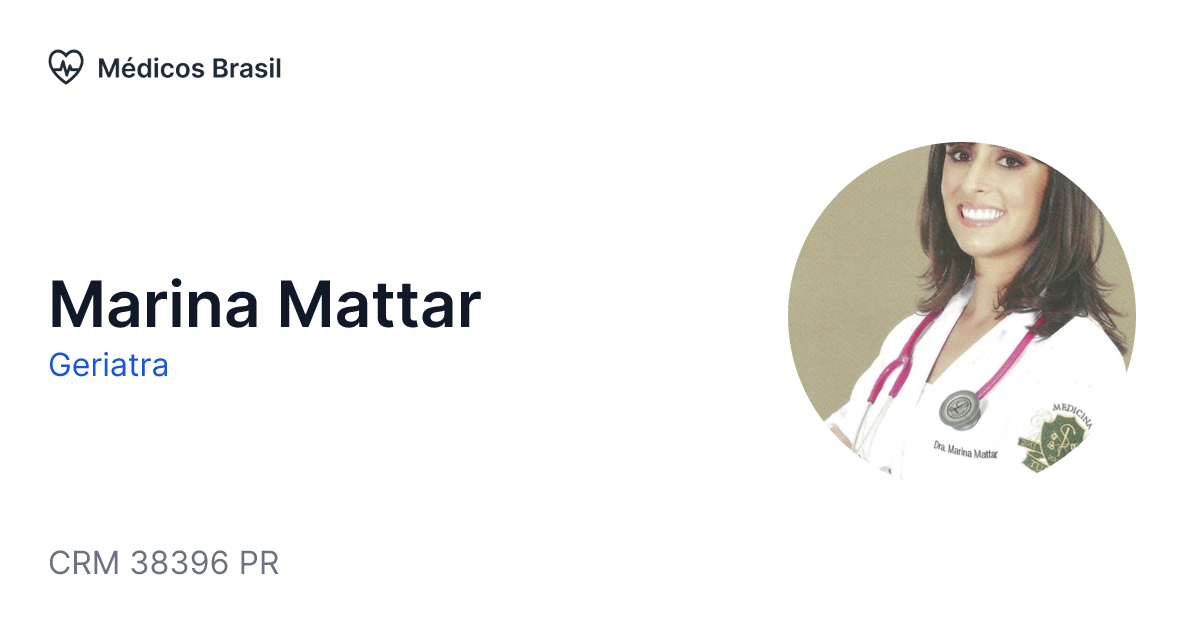 Marina Mattar - Geriatra | Médicos Brasil