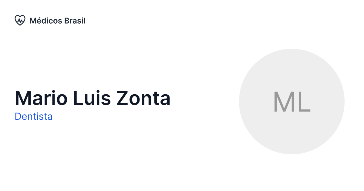 Mario Luis Zonta - Dentista | Médicos Brasil